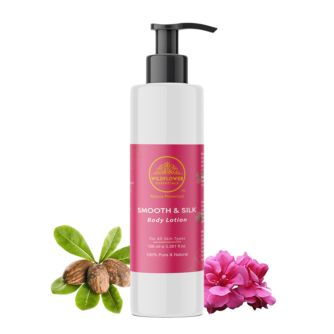 Smooth and Silk Body Lotion - Dry Skin Soother | 100ml – Wildflower Essentials