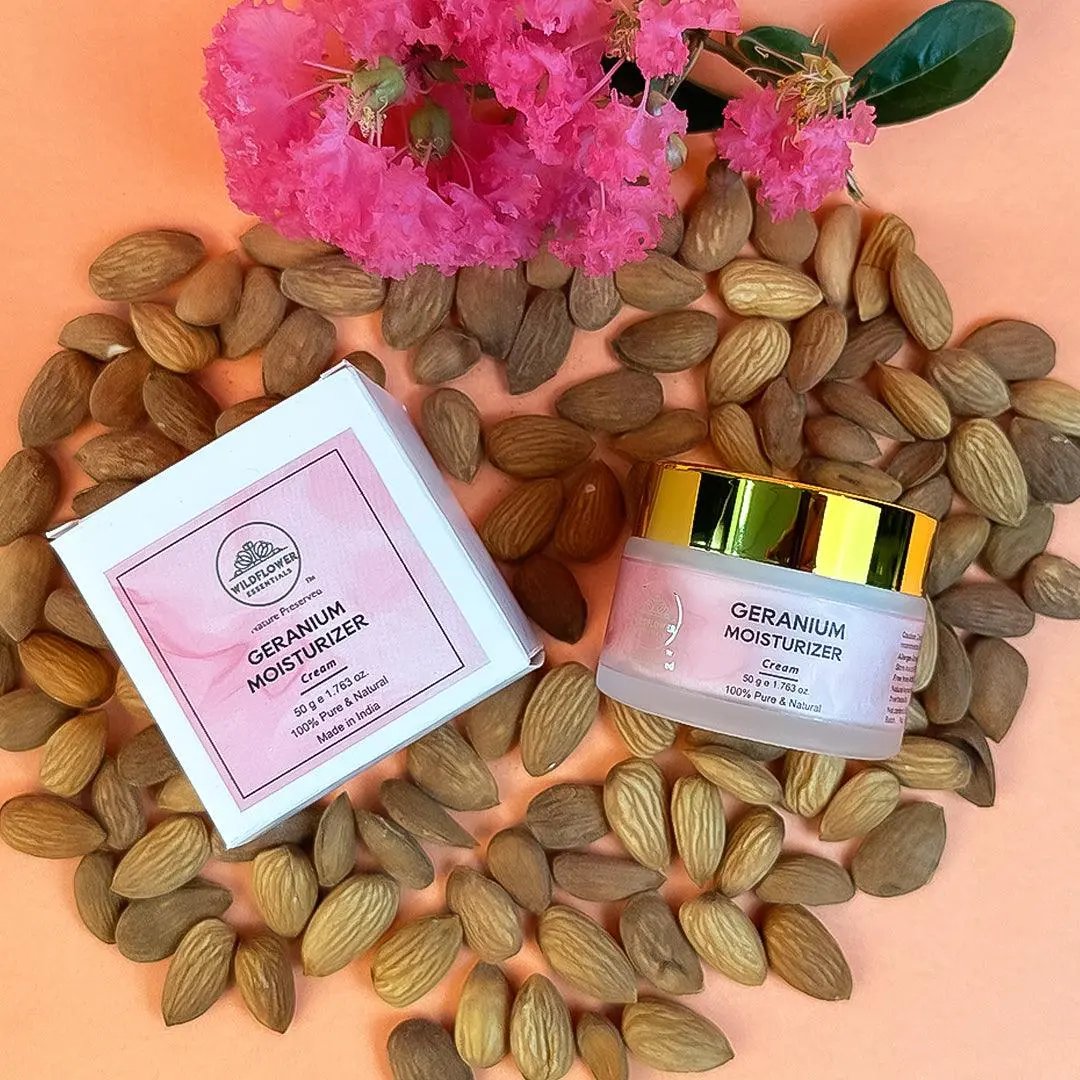 Geranium Moisturiser- Dry Skin Haven- Day Cream | 50g – Wildflower ...